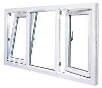 China Large German Tilt Sliding Pvc And Turn Windows with Modern Design and Double Glass for sale