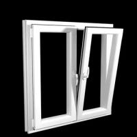 China Large German Tilt Sliding Pvc And Turn Windows with Modern Design and Double Glass for sale