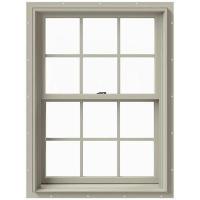 China Double Soundproof VERTICAL Swing Vinyl UPVC Double Hung Window for Doors and Windows for sale