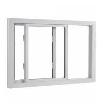 China Chinese Top UPVC Glass Accessories Hurricane Impact Sliding Window with Mosquito Net for sale