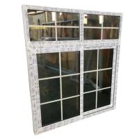 China 117.5 cm Long Narrow Frame Good House Glass Pvc Composite Up Hurricane Impact Sliding Window for sale