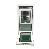 China PVC Frame Double Glazed School Window with Safety Characteristics and Customized Size for sale