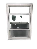 China PVC Frame Double Glazed School Window with Safety Characteristics and Customized Size for sale