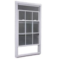 China 6063-T5 Profile European Style Net Screen Mosquito Double Glaze Vinyl Double Hung Windows for sale