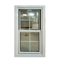 China 6063-T5 Profile European Style Net Screen Mosquito Double Glaze Vinyl Double Hung Windows for sale