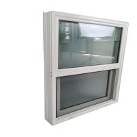China 6063-T5 Profile European Style Net Screen Mosquito Double Glaze Vinyl Double Hung Windows for sale