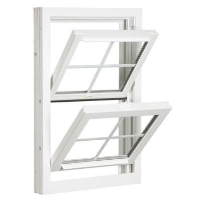 China Reflective Fixed White Vinyl Double Glazed School Window with Safety Characteristics for sale