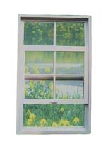 China Qualified Hardware UPVC Frame glass Sliding Single Hung Sound Proof Fibreglass Windows for sale
