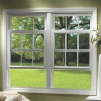 China Qualified Hardware UPVC Frame glass Sliding Single Hung Sound Proof Fibreglass Windows for sale