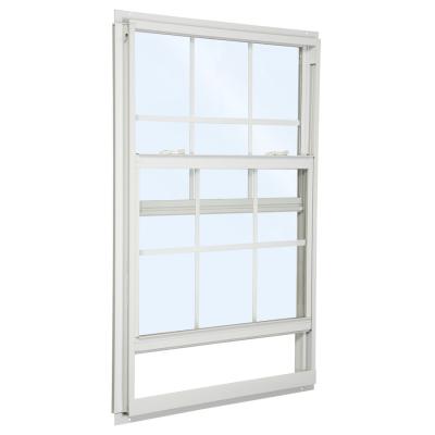 China Customized Color FiberGlass Screen Netting Material Double Glazed Single Hung Windows for sale