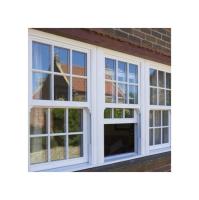 China Customized Color FiberGlass Screen Netting Material Double Glazed Single Hung Windows for sale