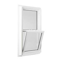 China Customized Color FiberGlass Screen Netting Material Double Glazed Single Hung Windows for sale
