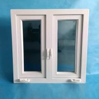 China Triple Pane White Frame Upvc Glazed Casement Windows Cusomized Function Soundproof for sale