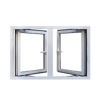 China Energy Thermal Break Upvc Triple Glazed Passive House Windows with Hanging Curtain Type for sale