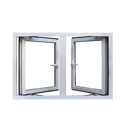 China Energy Thermal Break Upvc Triple Glazed Passive House Windows with Hanging Curtain Type for sale