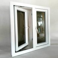 China Swing Open Upvc Triple Glazed Stained Glass Soundproof Tempering Pvc Casement Windows for sale