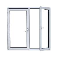 China Swing Open Upvc Triple Glazed Stained Glass Soundproof Tempering Pvc Casement Windows for sale