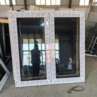 China Double Glazed PVC Profile Casement Doors and Windows for Minimalist Design Style for sale