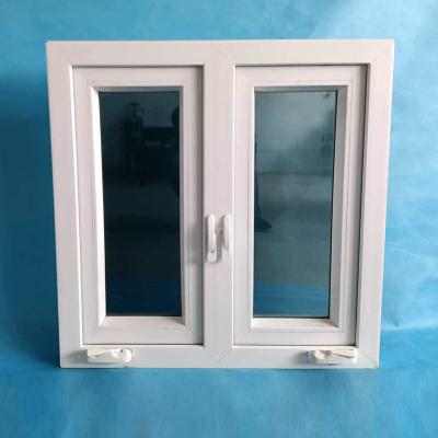 China Customizable Double Glazed White Upvc Casement Windows With Screen And Sliding Window for sale
