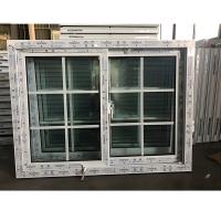 China Sliding Open Style Double Glass PVC Window for Modern House Design Curtain Type Hanging for sale