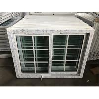 China Sliding Open Style Double Glass PVC Window for Modern House Design Curtain Type Hanging for sale
