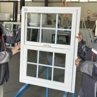 China Custom Vinyl Single Hung Window with Hardware and FiberGlass Screen Netting Material for sale