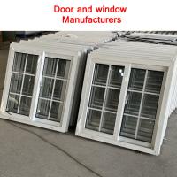 China American Upvc Hurricane Impact Sliding Window Design for PVC Double Glazed Security for sale