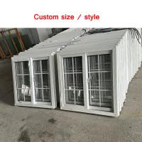 China Hurricane Impact Laminated Glass Vinyl Pvc Sliding Windows with Pvc Window Frame for sale