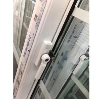 China American Upvc Frame Tempered Glass Sliding Window with FiberGlass Screen Netting for sale