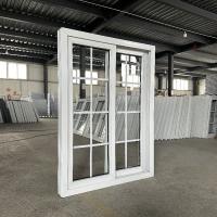 China Roller Blind Curtain Type Upvc Sliding Windows With Hurricane Impact Glass For Europe for sale
