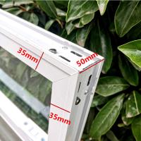 China American Style PVC Hanging Curtain Type Huge Double-Hung Windows and Doors Profiles for sale