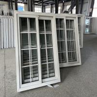 China Customized Size Upvc Pvc Sliding Glass Window Grill Design with and Durable Materials for sale