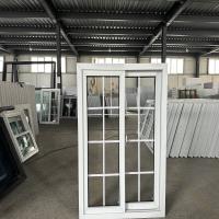 China Customized Size Upvc Pvc Sliding Glass Window Grill Design with and Durable Materials for sale