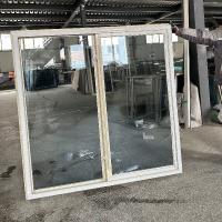 China Horizontal Opening Upvc Double Glazed Sliding Windows with FiberGlass Screen Netting for sale