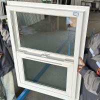 China Vinyl pvc Window Custom Double Hung Hurricane Impact Soundproof Glass Window For House for sale
