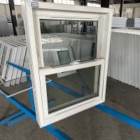 China Vinyl pvc Window Custom Double Hung Hurricane Impact Soundproof Glass Window For House for sale