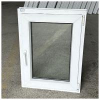 China Customizable Double Glazed Plastic Frame UPVC Casement Windows for Office and Home for sale