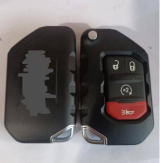 China 433Mhz 3+1 Button OHT1130261 Keyless Flip Key For Jeep Wrangler Gladiator for sale