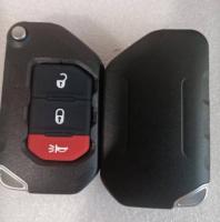 China 433Mhz 2 + 1 button FCC OHT1130261 4A Chip Keyless Flip Key For Jeep Wrangler for sale