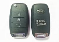 China OKA 870T 2014 - 2016 KIA Cerato Remote Key , 3 BUTTON Flip Key Car Remote for sale
