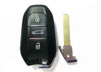 China Valeo A01TAB CE0682 Keyless Entry Fob / Peugeot Smart Key 2011DJ1873 433 MHZ With Blade for sale