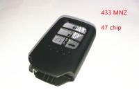China Black 4 Button Honda Remote Key Fob72147-TEX-Z01 433 MHZ ID 47 Chip for sale