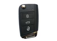 China 3 Button 433 Mhz Volkswagen Golf Flip Remote Key 5G6 959 753AG With Battery for sale