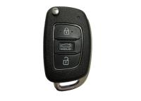 China 4D60 80 BIT Chip Hyundai Car Key Fob OKA-421T ADc-TP CR2032 Battery Black Color for sale