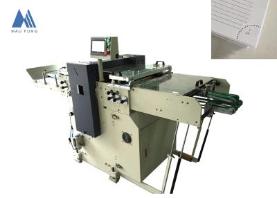 China Notebook Page Corner Perforating Machine For Page Tear-Off Perforation MF-PBM350 for sale