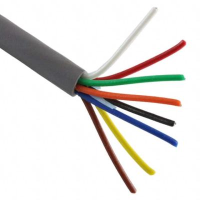China Alpha Wire CABLE 8COND 22AWG SLATE 100' for sale