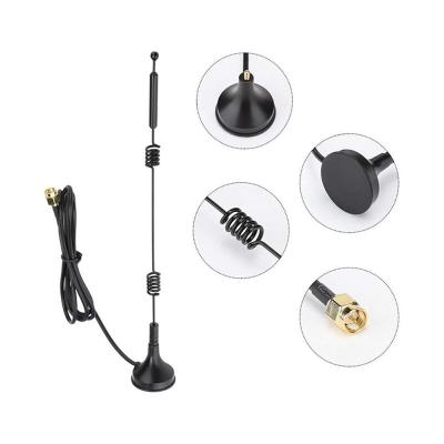 China SMA Male Dual Band Magnetic Antenna Connector 2.4G 5G / 5.8G 12 DB Omni Directional for sale