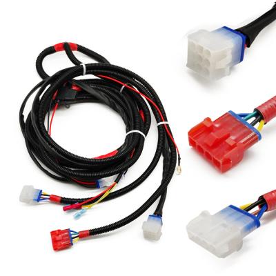 China 32AWG Auto Electrical Wiring Harness Customized Loom Cable Assembly 50mm2 for sale