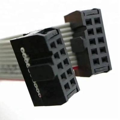 China 28awg Ribbon Flat Cable Assembly 10 Pin 2.54mm Pitch IDC Connectors UL2651 for sale