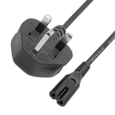 China RY Rohs Electric Power Cable Bs1363 To C7 2.5a 6 Ft 220v Indoor for sale